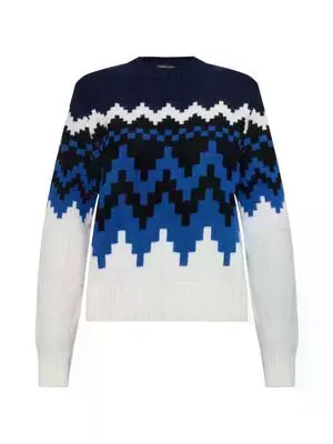 Canada Goose Thelon Crew Geometric-pattern Sweater - Blue
