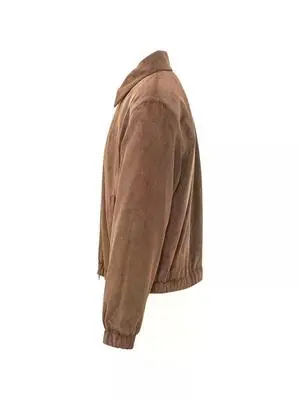 AMI Paris Corduroy Cotton Padded Jacket With De Coeur