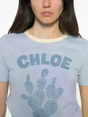 Chloé Logo-print Cactus T-shirt