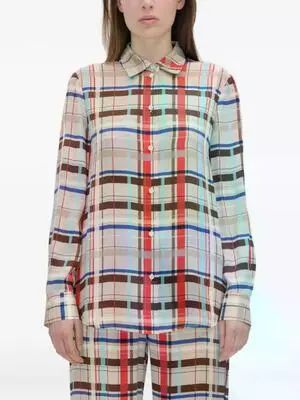 Stine Goya Check-print Long-sleeve Shirt