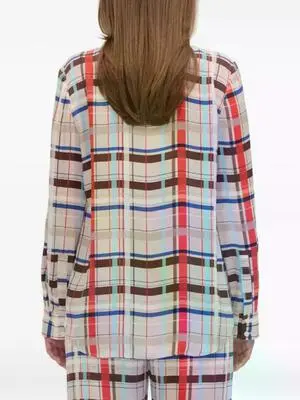 Stine Goya Check-print Long-sleeve Shirt