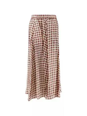 Aspesi Geometric-print Elasticated-waist Maxi Skirt