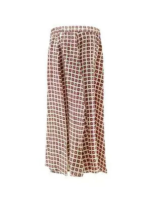 Aspesi Geometric-print Elasticated-waist Maxi Skirt