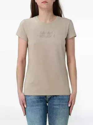 Armani Exchange Rhinestone-embellished T-shirt - Neutrals