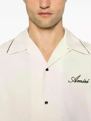 Amiri Graphic-patch Camp-collar Shirt