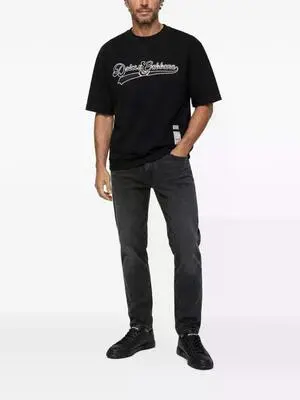 Dolce & Gabbana Cotton T-shirt With Embroidery