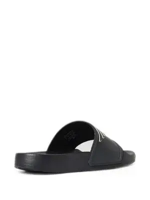 Emporio Armani Logo-embossed Slides