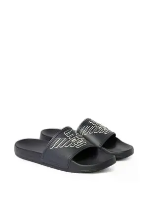 Emporio Armani Logo-embossed Slides
