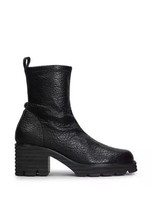 PEDRO MIRALLES Panelled Leather Ankle Boots - Black