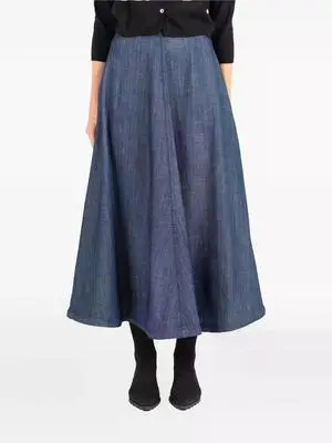 SOCIETE ANONYME Shibuya A-line Midi Skirt - Blue
