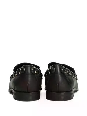 PEDRO MIRALLES Sion Stud-embellished Leather Loafers
