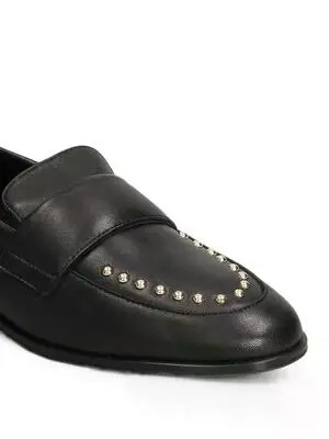 PEDRO MIRALLES Sion Stud-embellished Leather Loafers