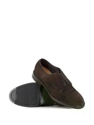 GREEN GEORGE Suede Cap-toe Lace-up Derby Shoes