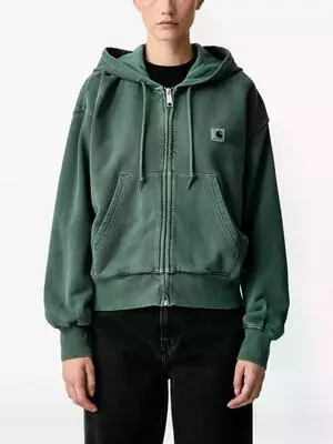 Carhartt Work In Progress Nelson Logo-patch Zip-up Hoodie