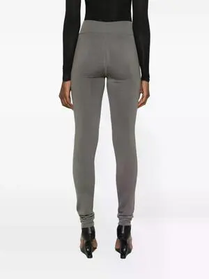Rick Owens High-waisted Knitted Legging - Grey