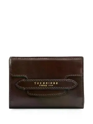 THE BRIDGE Logo-stamp Leather Wallet - Brown