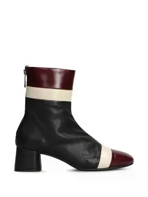 PEDRO MIRALLES Colour-block Leather Boots - Black