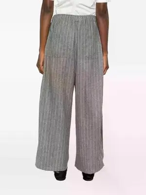 THELATEST Pinstripe Wide-leg Trousers