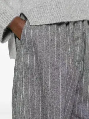 THELATEST Pinstripe Wide-leg Trousers