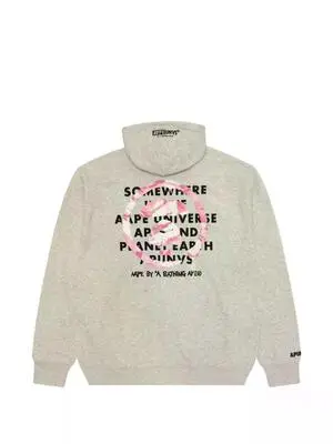 AAPE BY *A BATHING APE Graphic-print Zip-up Hoodie
