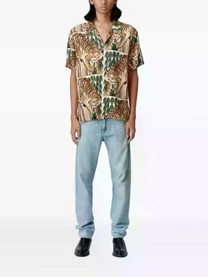ENDLESS JOY Tiger Graphic-print Short-sleeve Shirt