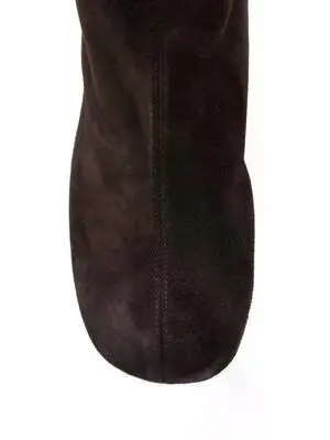 LISKA Suede Block-heel Ankle Boots