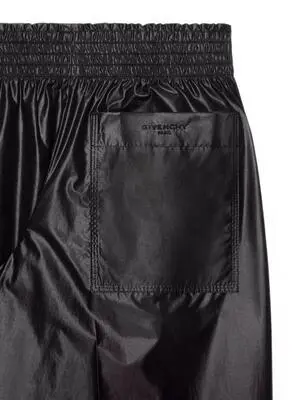 Givenchy Cocoon Elastic-waist Pants In Technical Poplin - Black