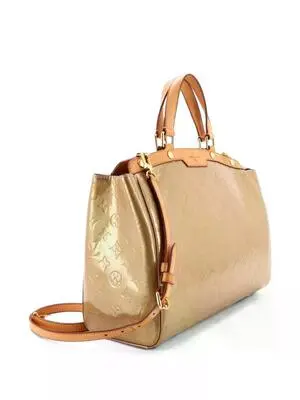 LOUIS VUITTON Brea Handbag Monogram Vernis Gm Tote Bag - Gold