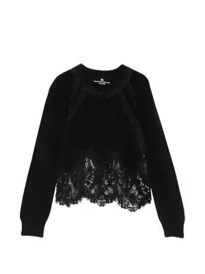 Ermanno Scervino Lace-trim Button-up Cardigan