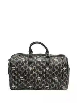 Karl Lagerfeld K/ikonik Monogram-pattern Holdall - Black