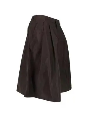 Aspesi Technical Fabric Flared Midi Skirt