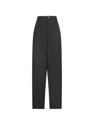 DARKPARK Phebe Wool Lurex Wide-leg Pants - Black