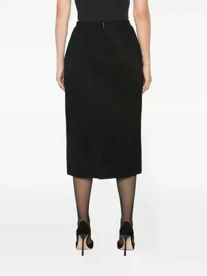 Dolce & Gabbana Bouclé-knit Pencil Midi Skirt