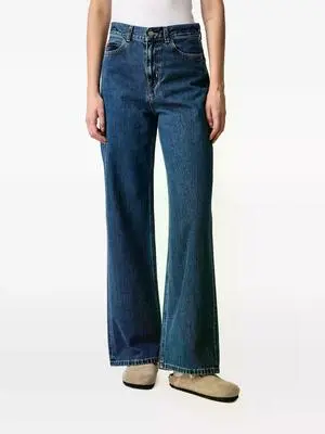 Carhartt Work In Progress Jane Logo-patch Wide-leg Jeans