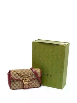 Gucci Small Gg Marmont Diagonal-quilt Shoulder Bag