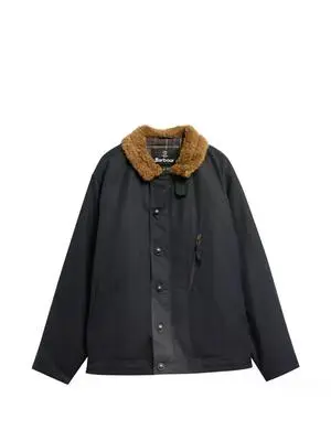 Barbour Macklow Fleece-collar Zip-up Jacket - Blue