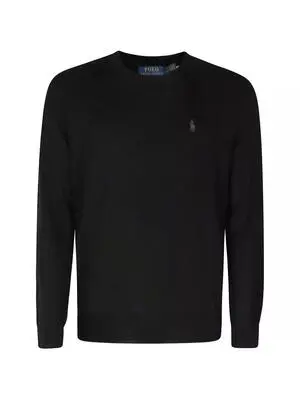 Polo Ralph Lauren Embroidered Logo Sweater - Black