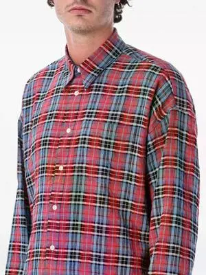 SUNFLOWER Stable Check-pattern Button-down Shirt