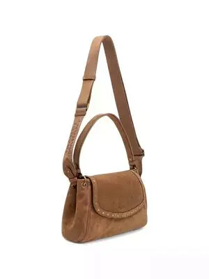 Isabel Marant Étoile Medium Chany Stud-embellished Suede Shoulder Bag