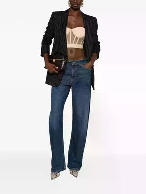 Elisabetta Franchi Sheer-panelled Corset Top