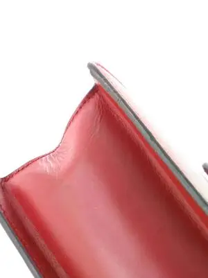 Gucci Sylvie Top Handle Bag Leather Mini Satchel - Red