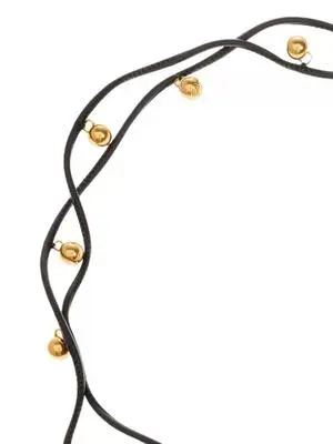 BY MALENE BIRGER Vella Charm-embellished Leather Belt