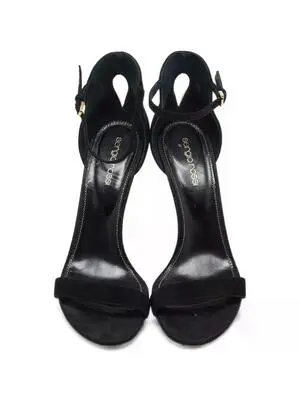 SERGIO ROSSI Suede Ankle-strap Sandals