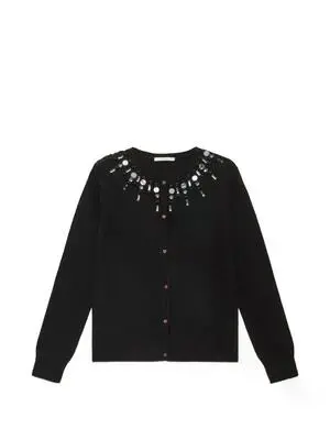 Malìparmi Embroidered-neck Cardigan