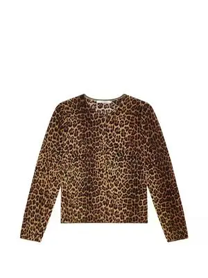 Malìparmi Leopard-print Wool Cardigan - Brown