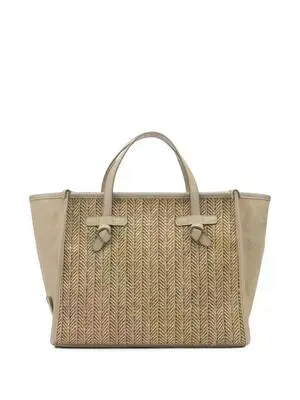 GIANNI CHIARINI 32 Miss Marcella Woven-design Tote Bag - Neutrals