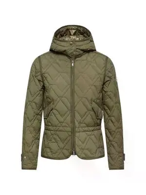 Moncler Lilas Geometric-quilted Jacket - Green