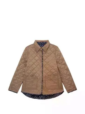 Malìparmi Reversible Quilted Jacquard Coat - Neutrals