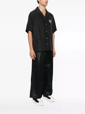 Amiri Logo-embroidered Short-sleeve Shirt