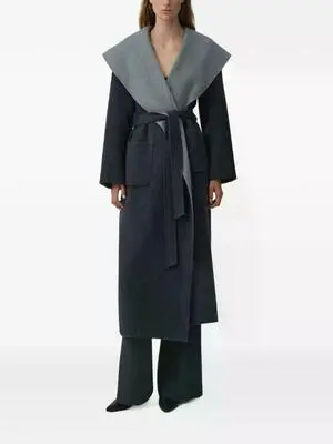 Simkhai Allura Reversible Belted Coat - Grey